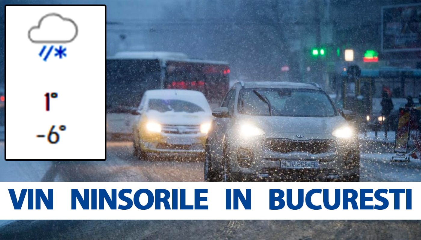 Meteorologii Accuweather anunță temperaturi de -6 grade și NINSORI viscolite în București. Pe ce ...